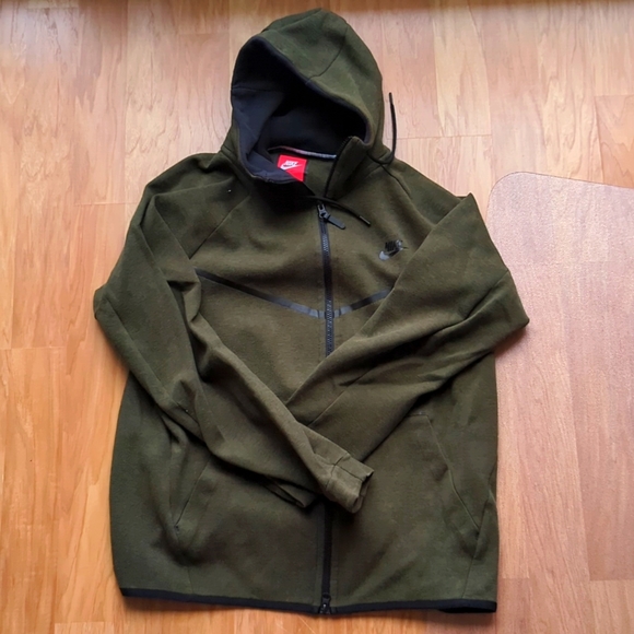 Nike | Sweaters | Nike Tech Fleece Sweater Olive Green | Poshmark